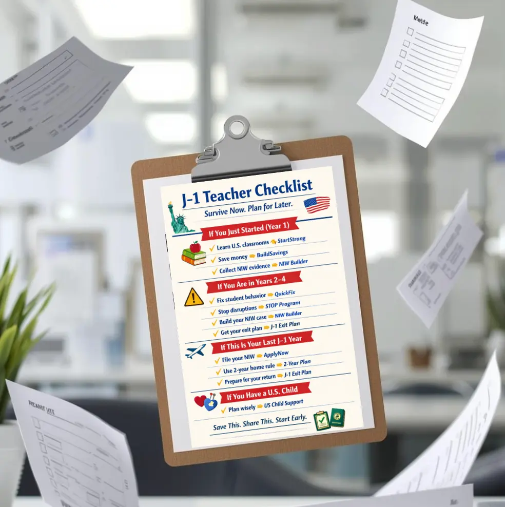 J-1 Teacher Checklist: How to Survive and Plan Your Exit
